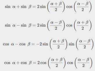 Product To Sum Formula