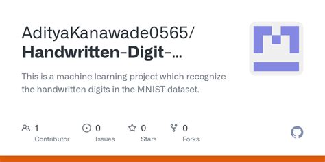 GitHub AdityaKanawade Handwritten Digit Recognization This Is A Machine Learning Project