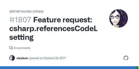 Feature Request Csharp ReferencesCodeLens Enabled Setting Issue Dotnet Vscode Csharp