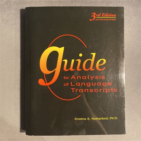 Guide To Analysis Of Language Transcripts By Kristine S Retherford