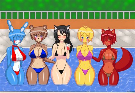 Fnia Pool Party By Blackfox6409 On Deviantart