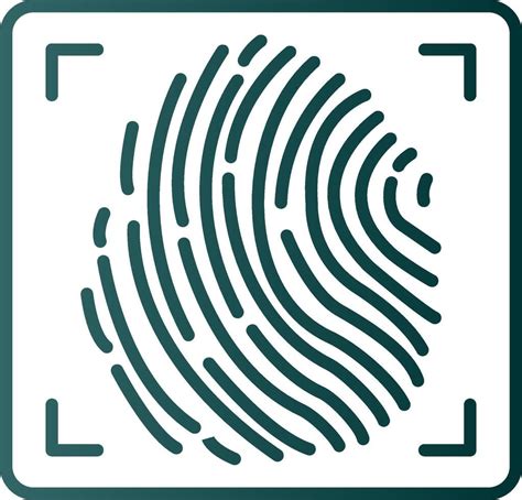 Fingerprint Line Gradient Icon 43717222 Vector Art At Vecteezy