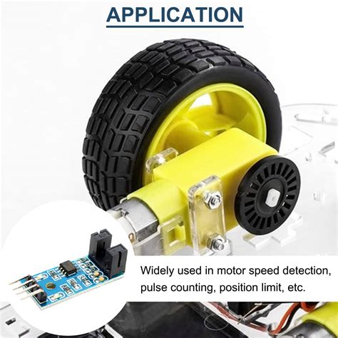 daokai 5pcs lm393 comparator speed sensor module slot