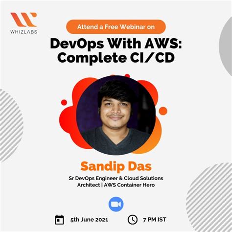 Sandip Das On Linkedin Whizlabs Webinar Devops Aws Awscertified Cloudcomputingservices…