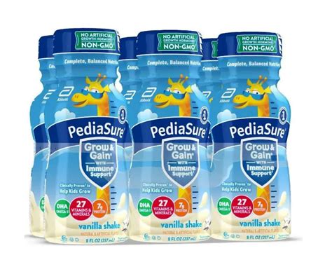 Pediasure Vanilla Drinks 6 Pack 8 Ounce