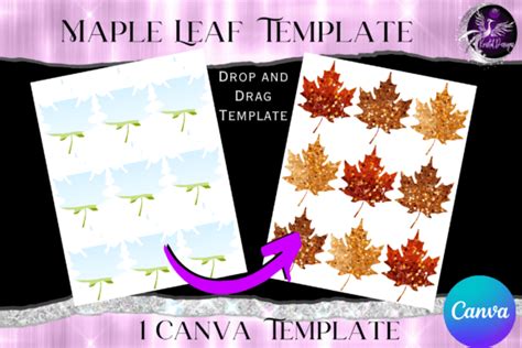 Maple Leaf Template Graphic By Kristaldesigns · Creative Fabrica