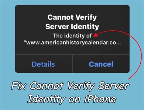 How To Fix Iphone Cannot Verify Server Identity Latest Guide