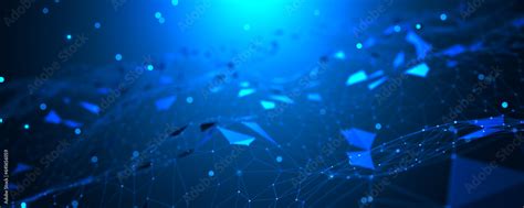Illustration Stock Data Background Machine Learning Network Structure