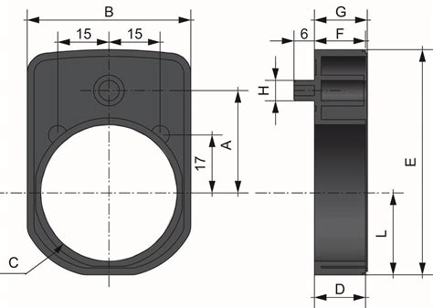 FL Spacer Flange For OP EP Position Indicators FIAMA