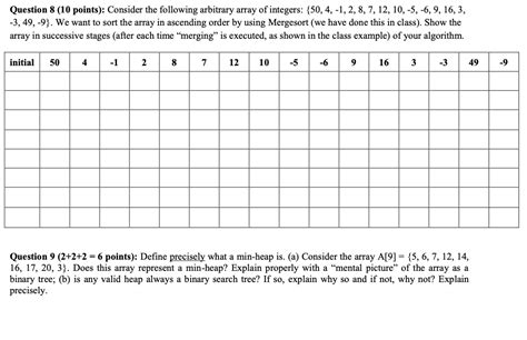 solved question 8 10 points consider the following