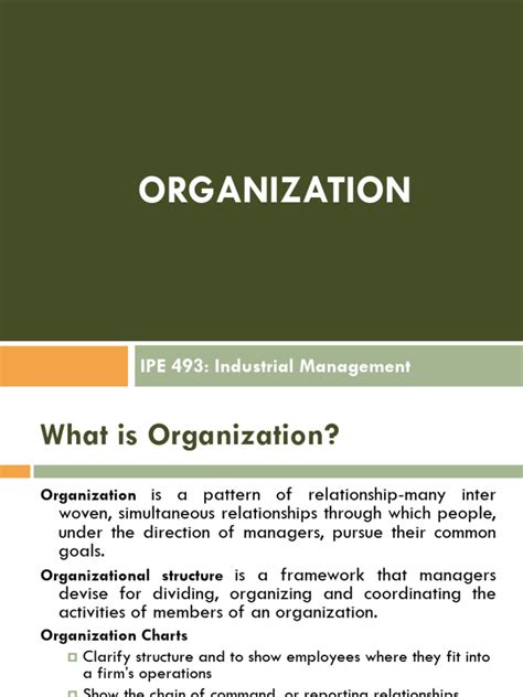 2 Organization Ipe 493 Cse Jan 24 Pdf Organizational Structure