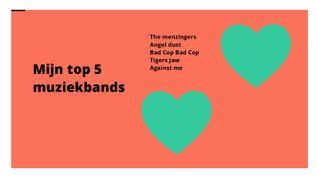 Mijn Top 5 Muziekbands At Emaze Presentation