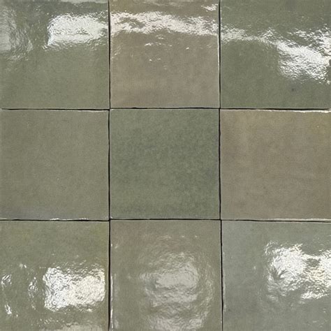Zellige Salvia 10x10 M5p3 Szałwiowe Płytki ścienne Marazzi
