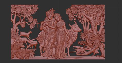 Stl File Radha Krishna 🎨・model To Download And 3d Print・cults