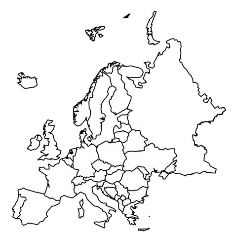 Blank Political Map Of Europe Printable Adams Printable Map