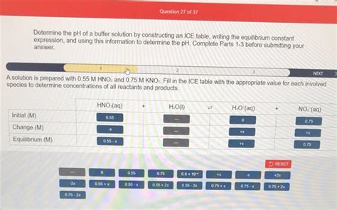 Solved Determine The Ph Of A Buffer Solution By Constructing