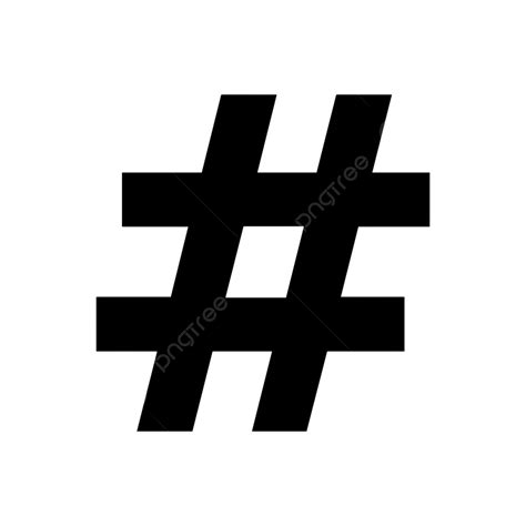 Hashtag Y Letra De Fondo Blanco Png Negro Blanco Icono Png Y Vector Para Descargar Gratis
