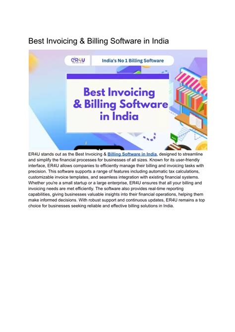 Ppt Best Invoicing And Billing Software In India Powerpoint Presentation Id13239858