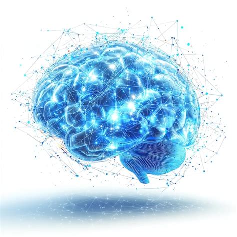 Human Brain With Neural Network Connections Premium Ai Generated Image