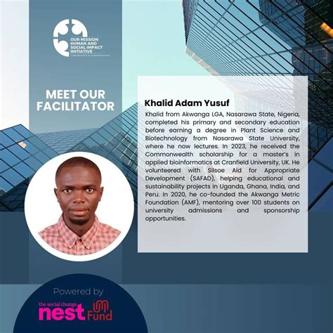 Mission4impact Khalid Adam Yusuf