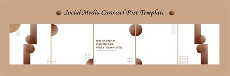 Instagram 및 소셜 미디어 회전 목마 게시물 템플릿 프리미엄 벡터