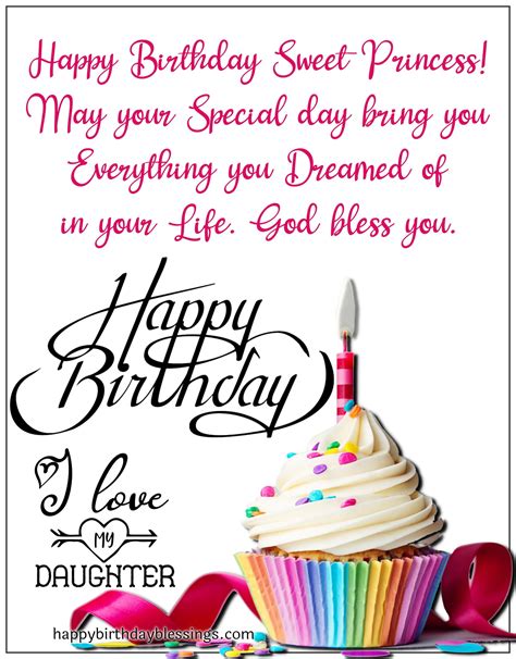 Inspirational Blessing Birthday Wishes For Daughter From Mom