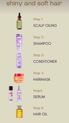 Shiny And Soft Hair Step By Step Hairstyles Hair Care Routine Hair