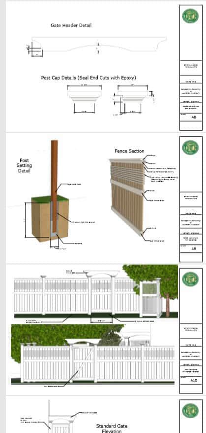 New Yorker Privacy Fence Plans Diy Fence Designs And Gate