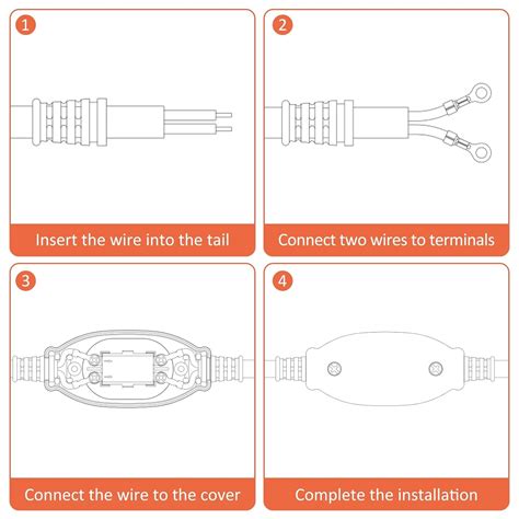 Thinkstar 6mm Waterproof Appliance Switch Ac 250v 3a On Off Inline Cord Rocker Switches Ip65
