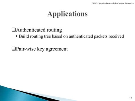 Spins Security Protocols For Sensor Networks Pptx Internet Of Things Internet