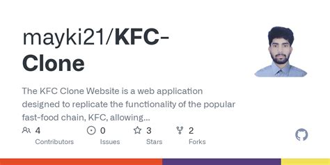 Github Mayki21kfc Clone The Kfc Clone Website Is A Web Application Designed To Replicate The