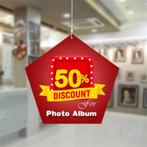 Hexagon Shape Hanging Dangler Custom Dangler Printing