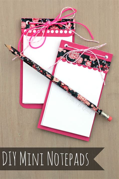 PitterAndGlink Mini Notepads A DIY Gift Idea