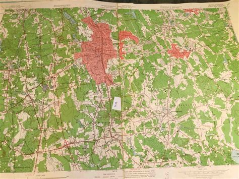 Topographic Maps Brockton And Whitman Ma 1949 1962 2 Maps United