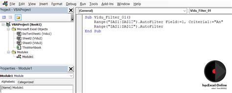 Vba Excel Bài 44 Cách Sử Dụng Autofilter Trong Vba Hkt Soft