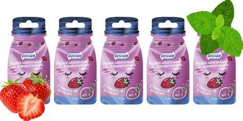 Dosfarm Drażetki Odświeżające O Smaku Truskawki I Mięty Z Witaminą