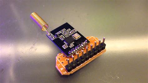 Adapter For Wireless Si4432 Module With 9 Pins 1 27mm Pitch Pins To 2 56mm Youtube