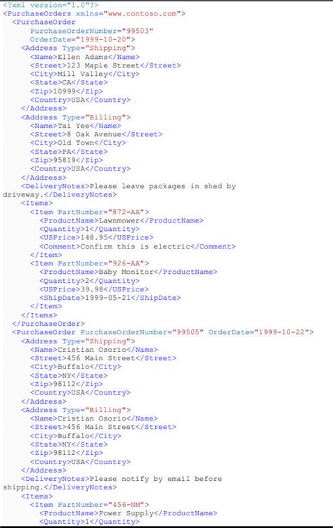 Solved Based On The Xml Content For A Purchase Order