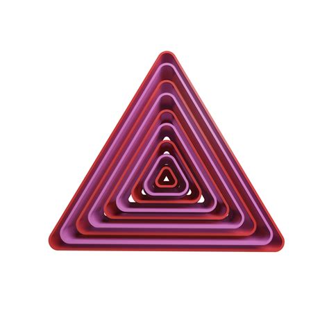 Set Equilateral Triangles Rounded Corners Cookie Cutter Stl Stl Cookie Cutters Over 35000