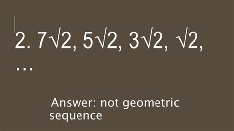 Illustrating Geometric Sequence Pptx Science