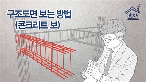 구조도면 보는 방법 보 배근도 배근도 해석 Gider Beam 보의 형태 역할 네이버 Tv