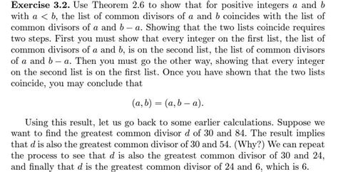 Solved Exercise 3 2 Use Theorem 2 6 To Show That For Chegg Com