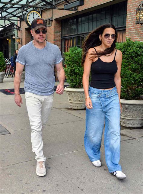 Matt Damon And Wife Luciana Barroso Go Casual As They Step Out In New York City Together