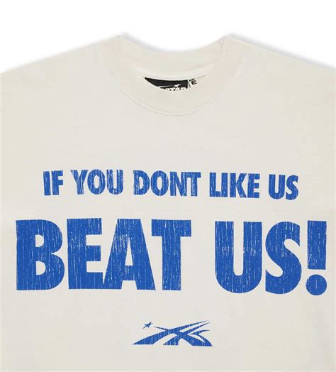 Hellstar Sports Beat Us Tee White Blue Restock Ar
