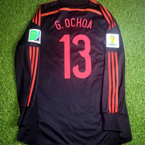 Memo Ochoa Mexico 2014 World Cup Gk Soccer Jersey Shirt M Sku G86995