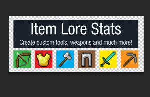 Item Lore Stats物品标签属性 添加中文属性 我的世界 MC世界侠