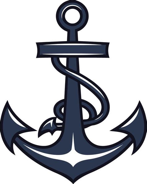 Nautical Anchor With Rope Illustration 49261484 Vector Art At Vecteezy
