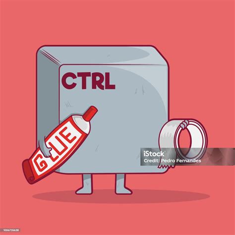 Ctrl 키 접착제 및 테이프 벡터 일러스트 레이 션을 들고입니다 숫자키패드에 대한 스톡 벡터 아트 및 기타 이미지 숫자키패드 컴퓨터 키보드 열쇠 Istock