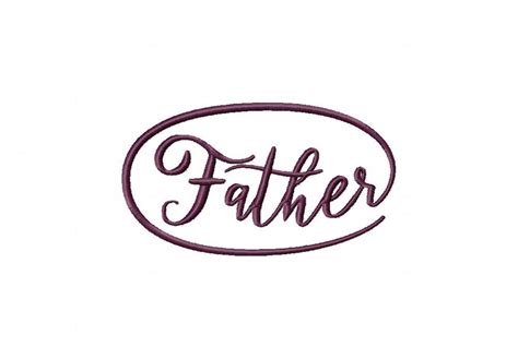Father Sign Stitched Embroidery Design Daily Embroidery
