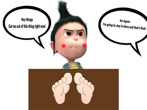 Despicable Me Agnes And Her Feet Getting Trapped By Superman123462a On
